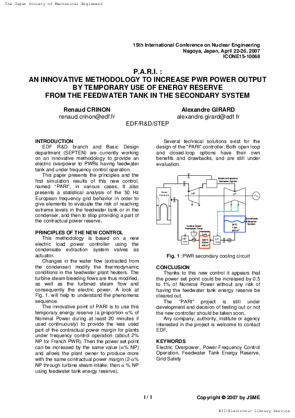 (PDF) ICONE15-10068 P.A.R.I. : An Innovative Methodology to Increase ...