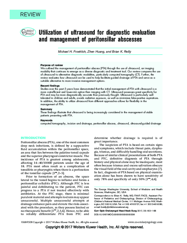 (PDF) Utilization of ultrasound for diagnostic evaluation and ...