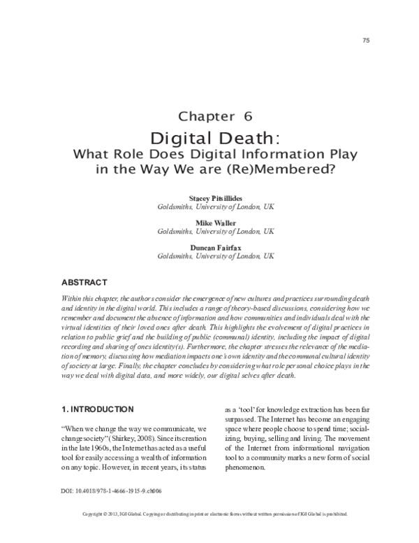 (PDF) Digital Death