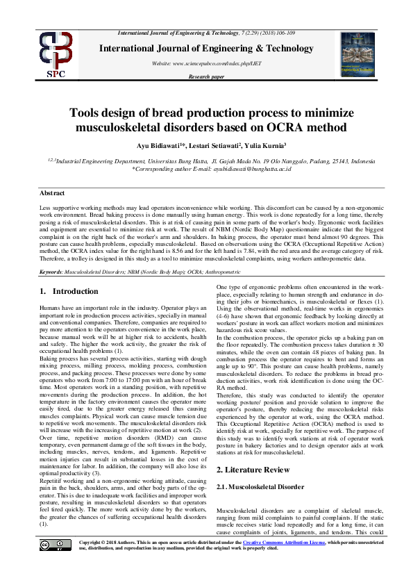 (PDF) Tools design of bread production process to minimize ...