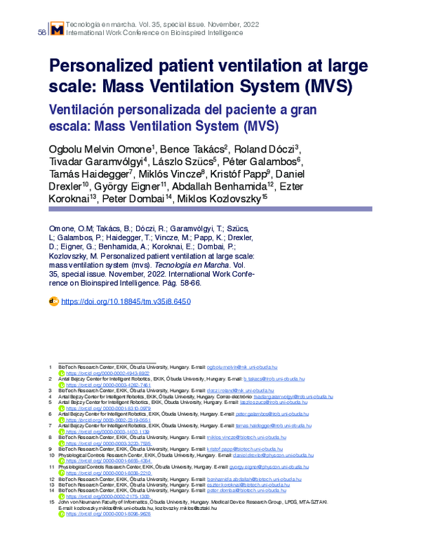 (PDF) Personalized patient ventilation at large scale: Mass Ventilation ...