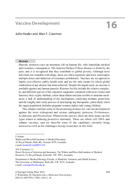 (PDF) Vaccine Development