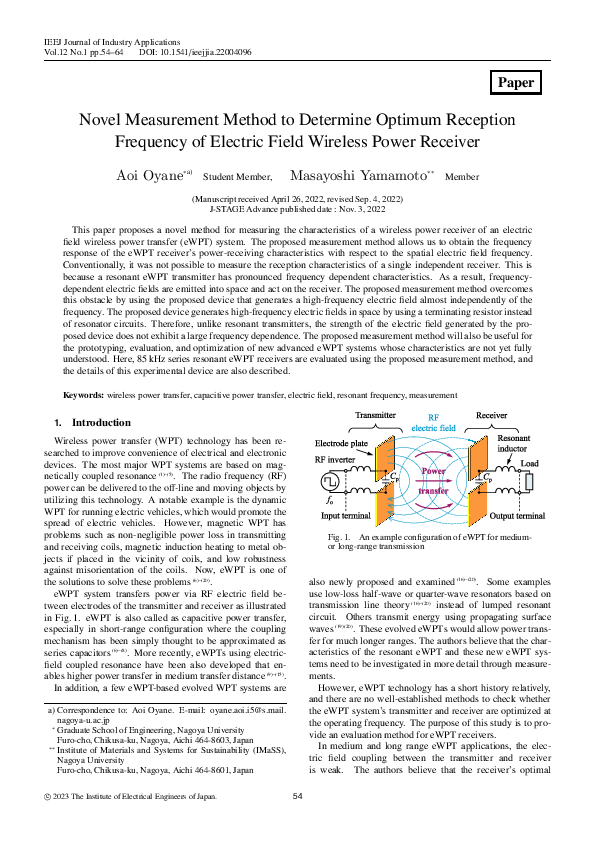 (PDF) Novel Measurement Method to Determine Optimum Reception Frequency ...