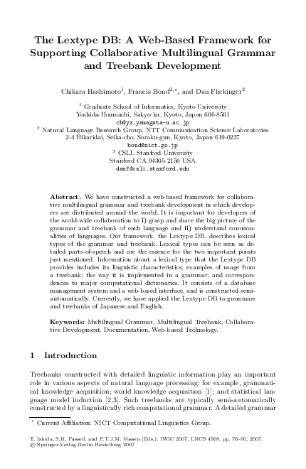 (PDF) The Lextype DB: A Web-Based Framework for Supporting Collaborative Multilingual Grammar ...
