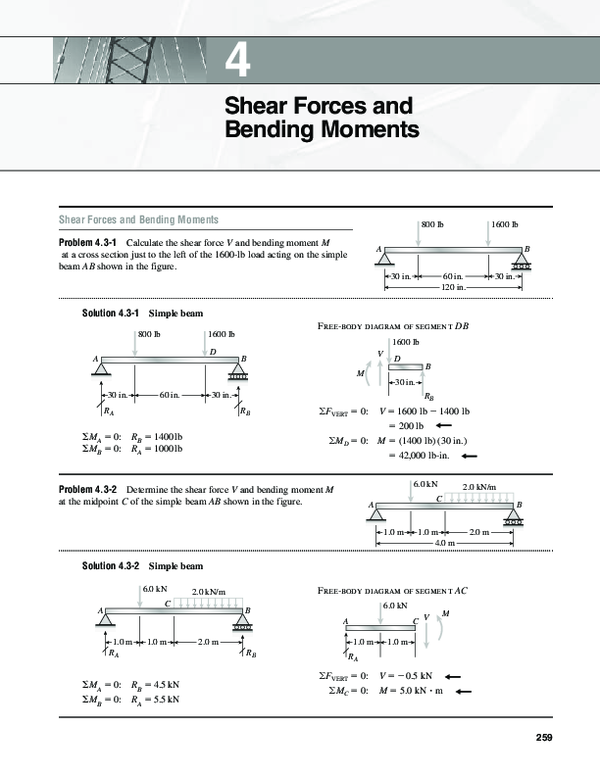 (PDF) Shear Forces and Bending Moments