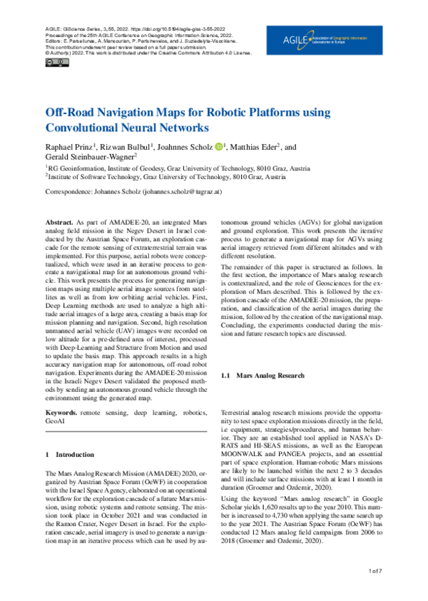 Pdf Off Road Navigation Maps For Robotic Platforms Using Convolutional Neural Networks
