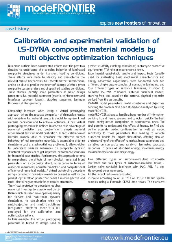 (PDF) Calibration and experimental validation of LS-DYNA composite ...