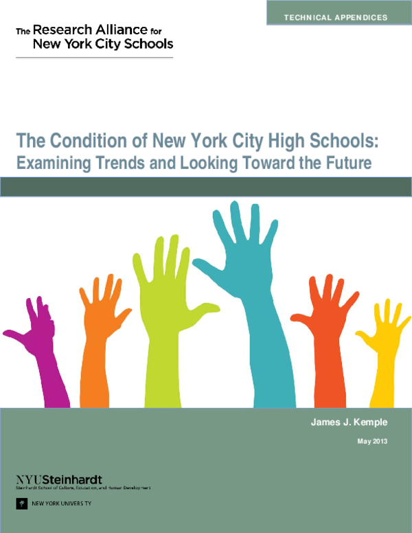 (PDF) The Condition of New York City High Schools: Examining Trends and ...