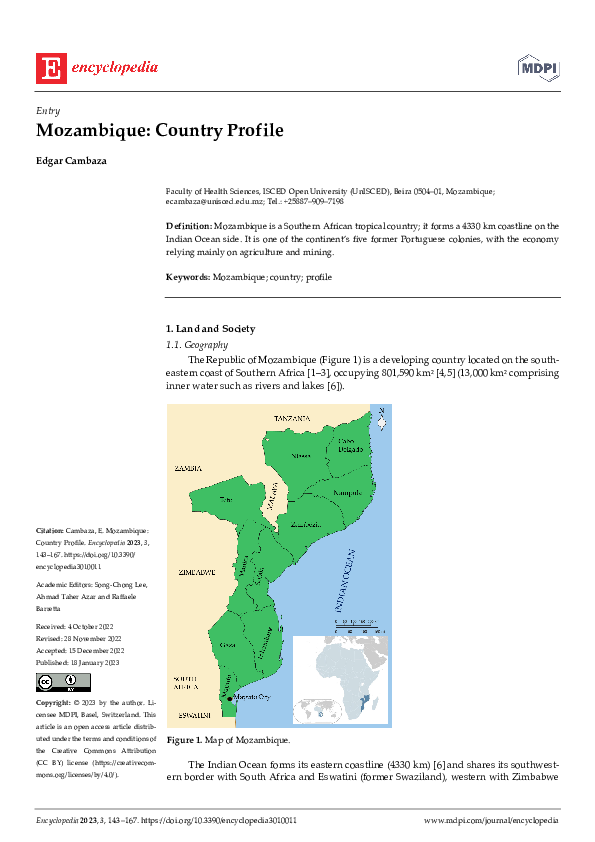 (PDF) Mozambique: Country Profile