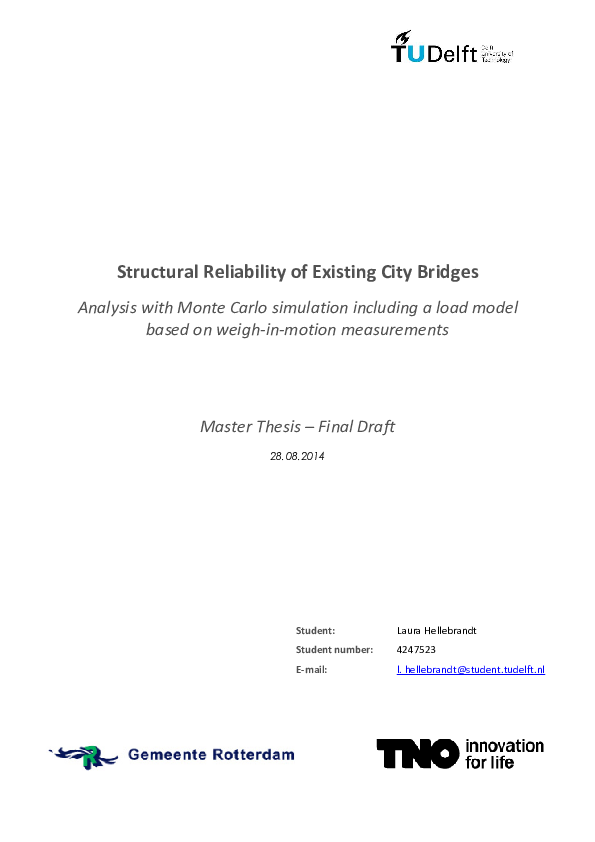 Pdf Structural Reliability Of Existing City Bridges