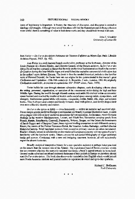 (PDF) Jean Favier — De l'or et des épices: Naissance de l'homme d ...