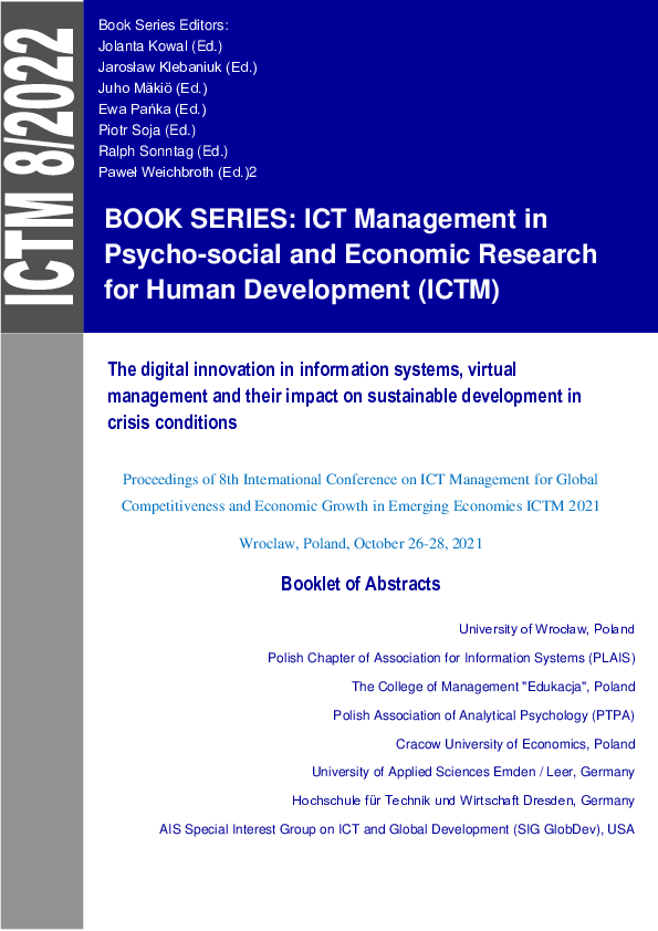 (PDF) BOOK SERIES: ICT Management in Psycho-social and Economic Research