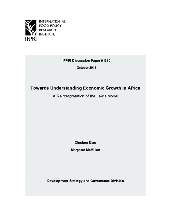 (PDF) Towards Understanding Economic Growth in Africa: A ...