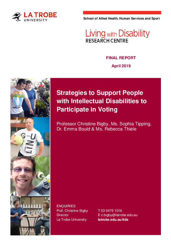 (PDF) Strategies to Support People with Intellectual Disabilities to ...