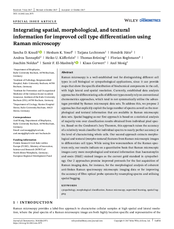 (PDF) Integrating spatial, morphological, and textural information for improved cell type ...
