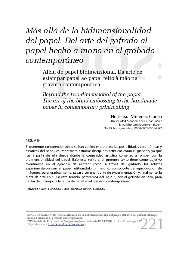 (PDF) Artículo Mínguez