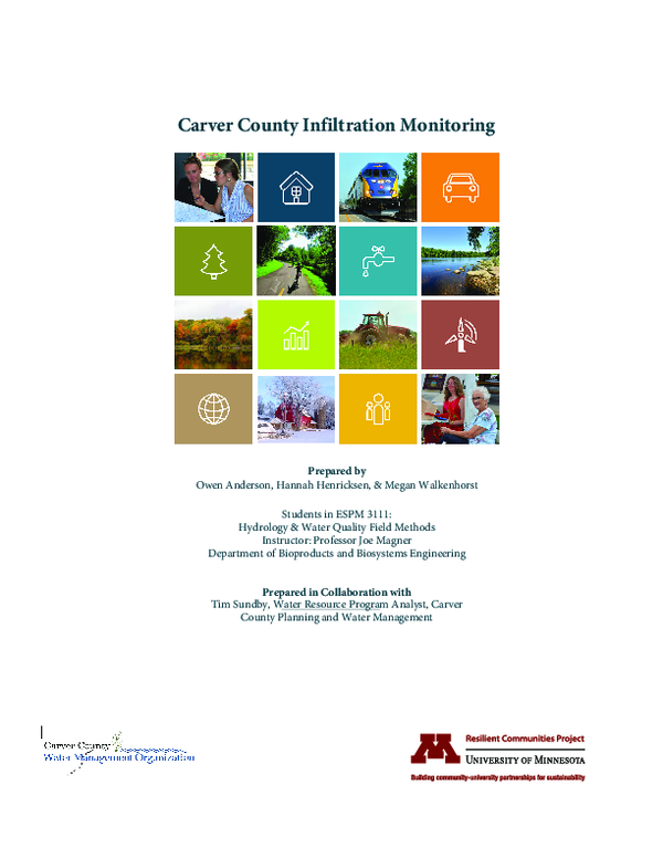 (PDF) Carver County Infiltration Monitoring