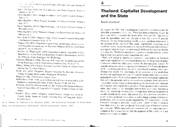 (PDF) Thailand: capitalist development and the state