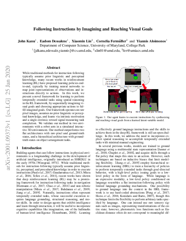(PDF) Following Instructions by Imagining and Reaching Visual Goals
