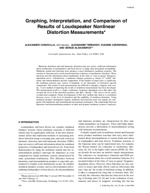 (PDF) Graphing, interpretation, and comparison of results of ...