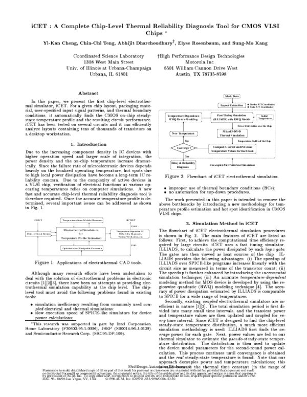 (PDF) iCET: a complete chip-level thermal reliability diagnosis tool for CMOS VLSI chips | Sung ...