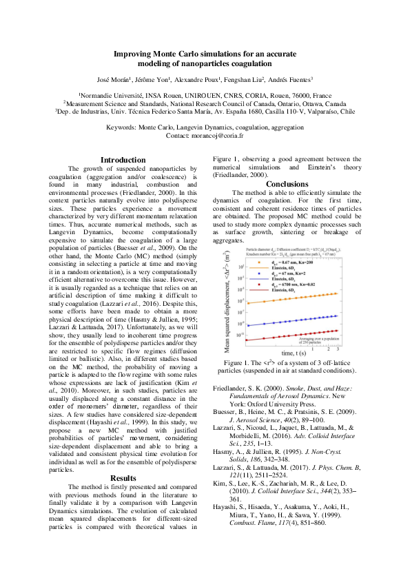 (PDF) Improving Monte Carlo simulations for an accurate modeling of soot aggregation