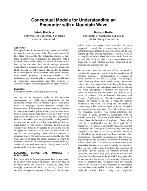 (PDF) Conceptual Models for Understanding an