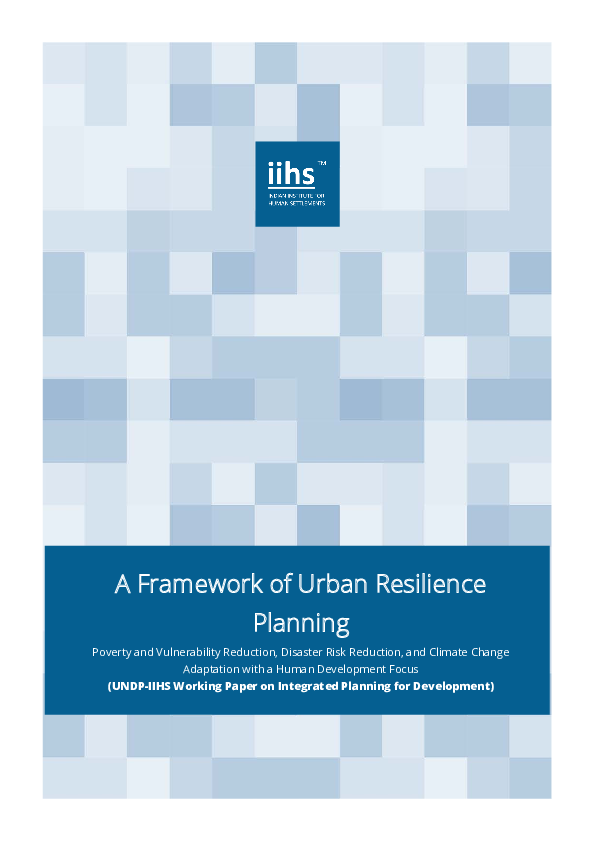 (PDF) A Framework of Urban Resilience Planning