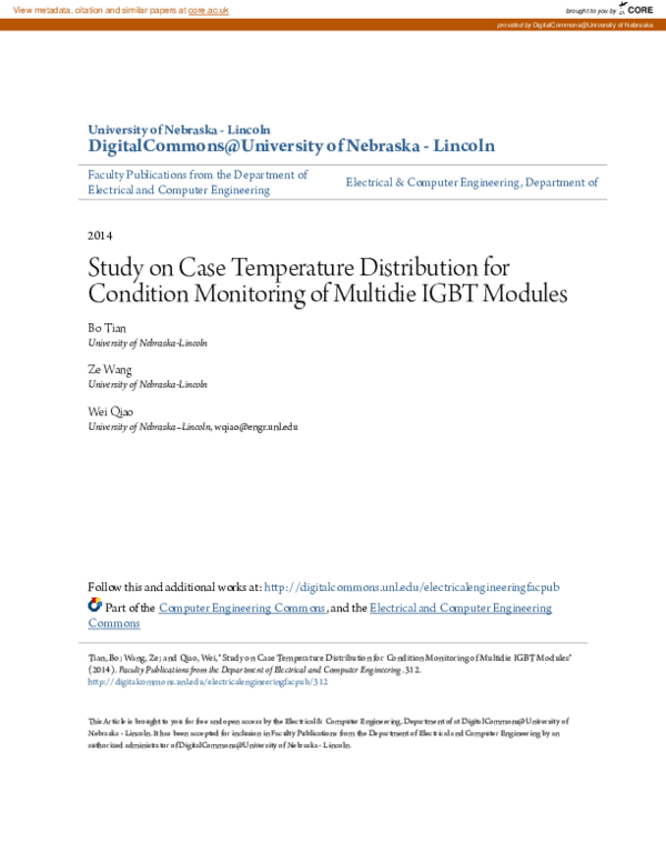 (PDF) Study on case temperature distribution for condition monitoring ...