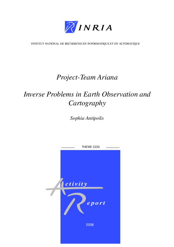 (PDF) Inverse Problems in Earth Observation and Cartography