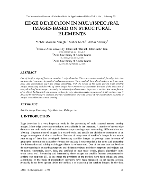 (PDF) Edge Detection in Multispectral Images Based on Structural Elements