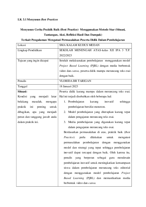 (PDF) Best Practice Esai