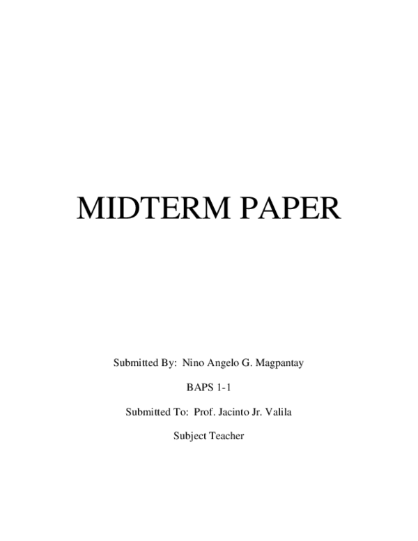 (PDF) MIDTERM PAPER