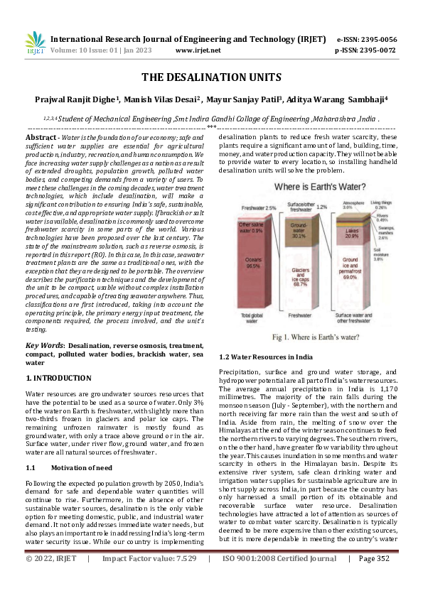 (PDF) THE DESALINATION UNITS