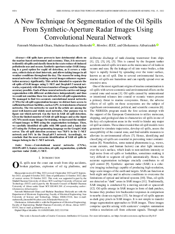 (PDF) A New Technique for Segmentation of the Oil Spills From Synthetic-Aperture Radar Images ...