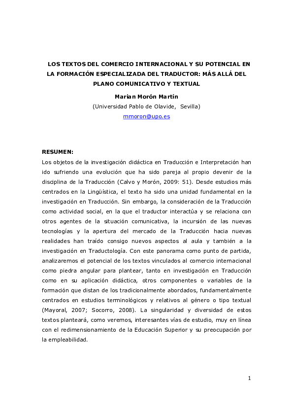(PDF) Los textos del comercio internacional y su potencial en la ...