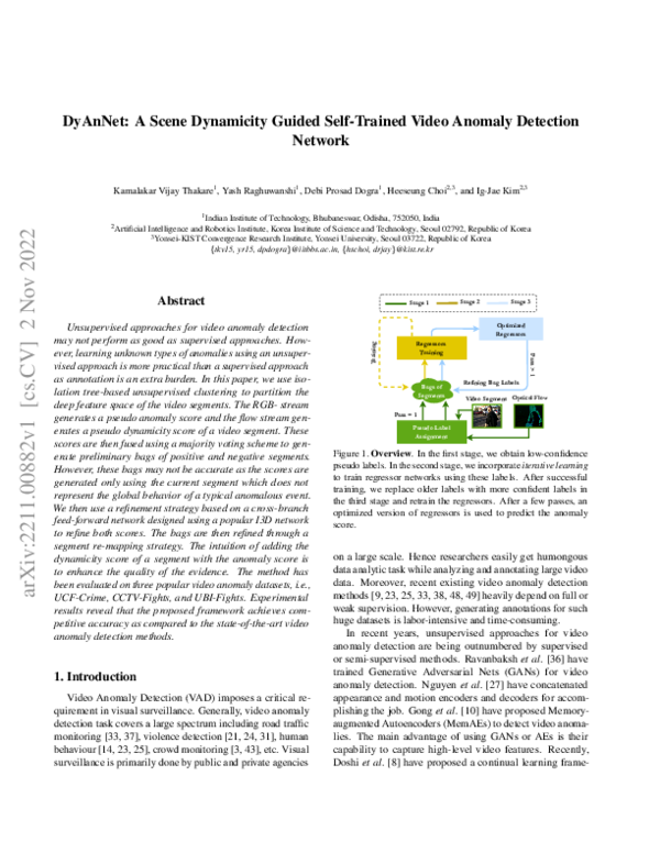 (PDF) DyAnNet: A Scene Dynamicity Guided Self-Trained Video Anomaly Detection Network