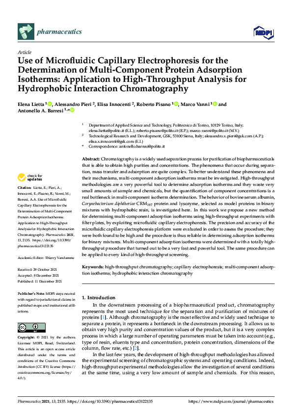 (PDF) Use of Microfluidic Capillary Electrophoresis for the Determination of Multi-Component ...