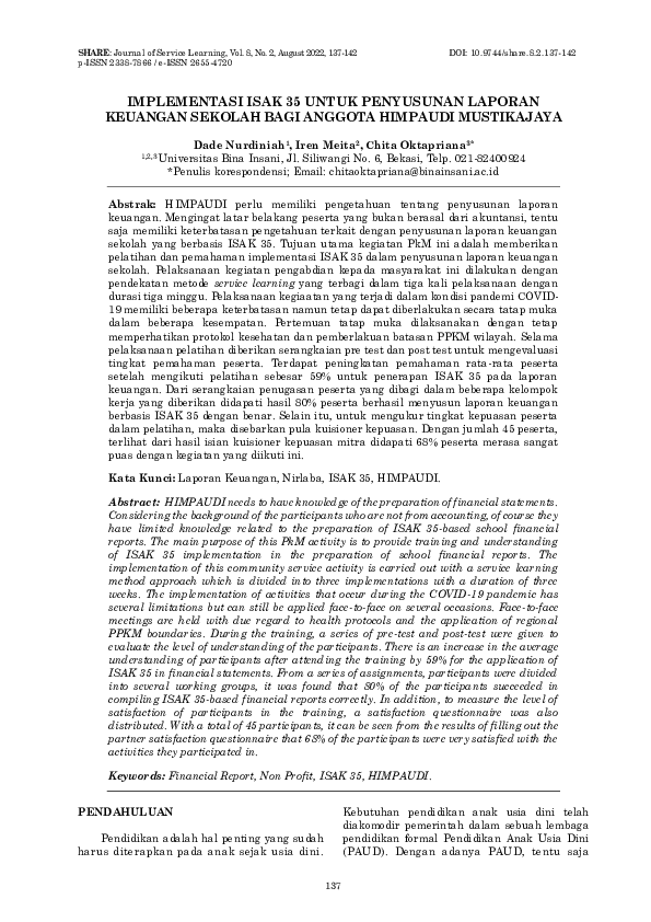 (PDF) Implementasi Isak 35 Untuk Penyusunan Laporan Keuangan Sekolah ...