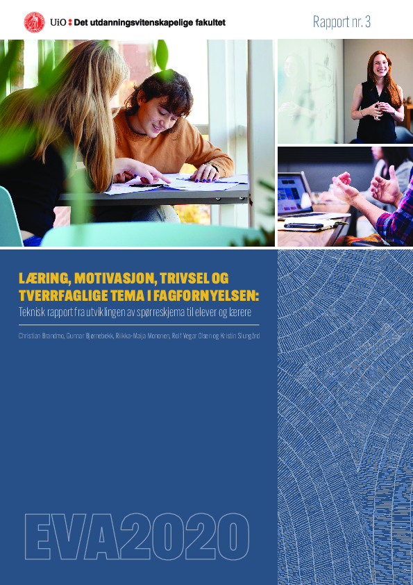 (PDF) Læring, motivasjon, trivsel og tverrfaglige tema i fagfornyelsen ...
