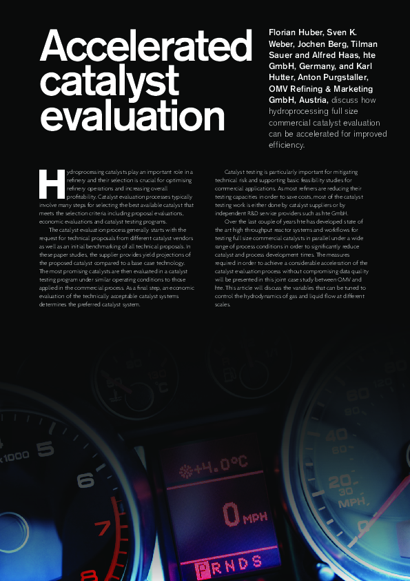(PDF) Accelerated catalyst evaluation