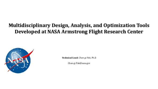 (PDF) Multidisciplinary Design, Analysis, and Optimization Tools ...