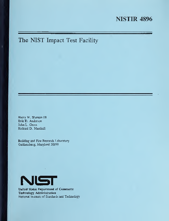 (PDF) The NIST impact test facility | Harry Shenton - Academia.edu