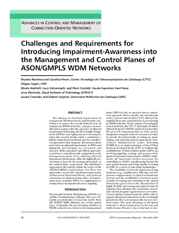(PDF) Challenges and requirements for introducing impairment-awareness ...