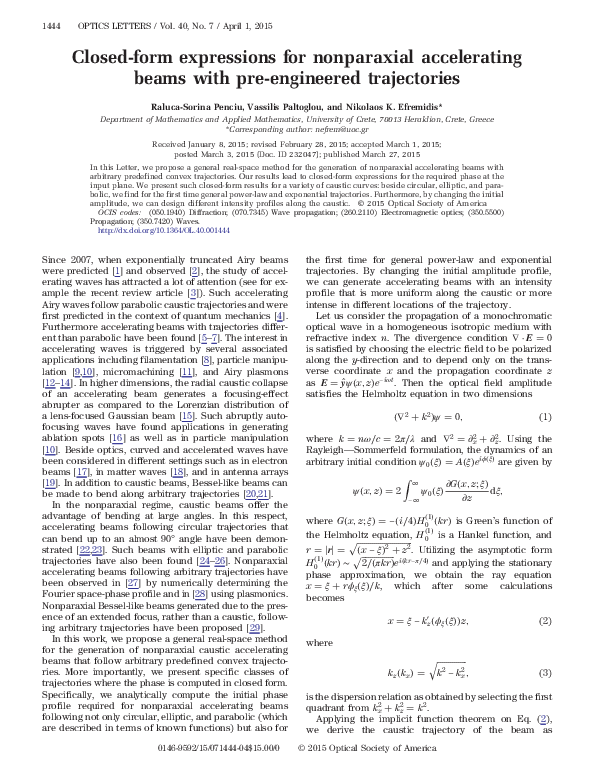 (PDF) Beams with Pre-Engineered