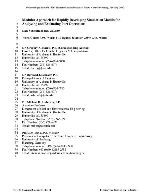 Pdf Modular Approach For Rapidly Developing Simulation Models For