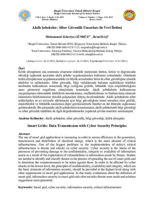Pdf Smart Grids Data Transmission With Cyber Security Principles