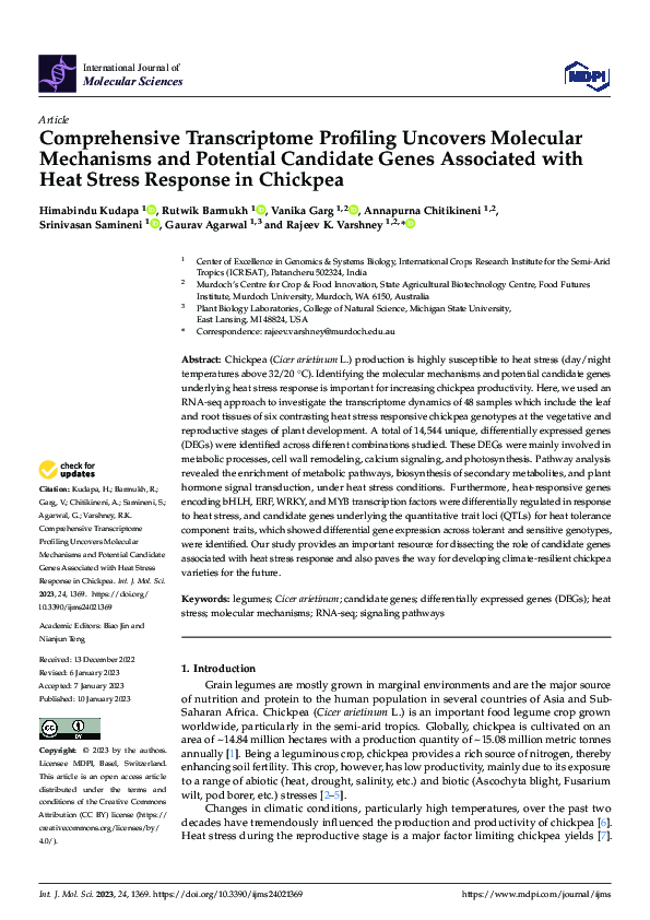Pdf Comprehensive Transcriptome Profiling Uncovers Molecular