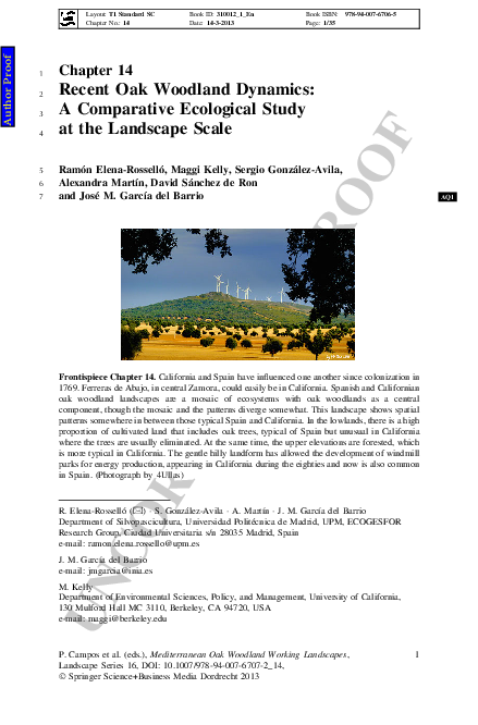 (PDF) Recent Oak Woodland Dynamics: A Comparative Ecological Study at ...