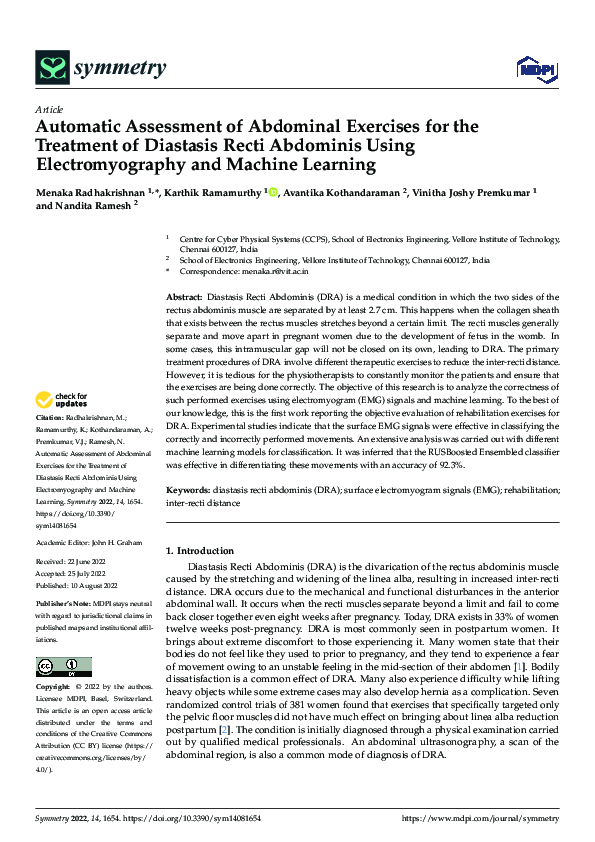 (PDF) Automatic Assessment of Abdominal Exercises for the Treatment of ...